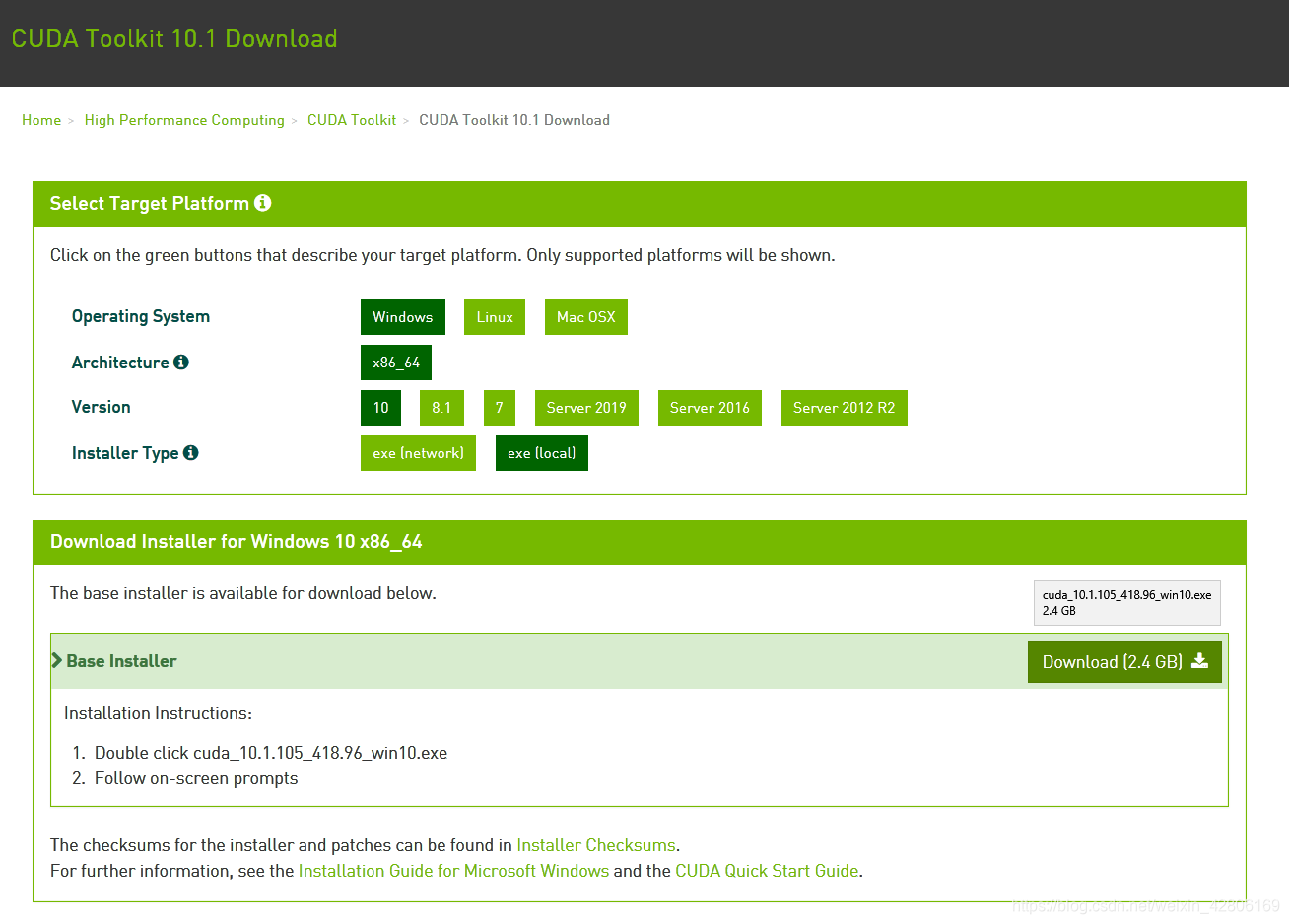 PointNet-环境搭建：win10、cuda10.1、cudnn7、python3.7、tensorflow-gpu1.13 （详细）_pointnet环境搭建-CSDN博客