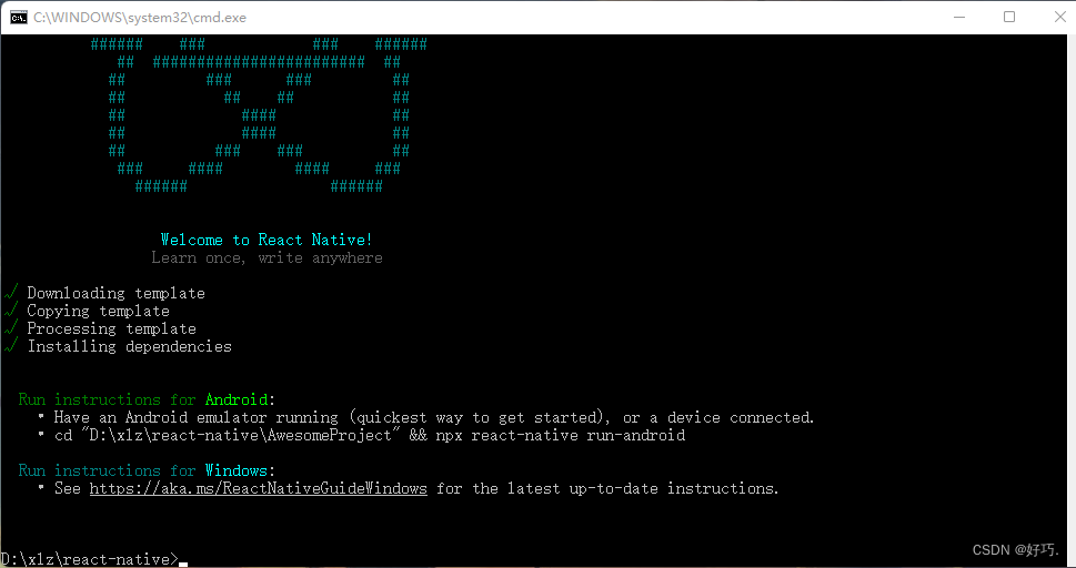 react native 0.70版本初始化项目报错 cli.init is not a function-CSDN博客