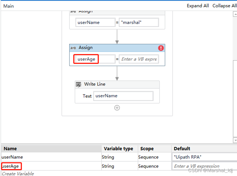 Uipath 认识变量及如何管理变量_uipath 数组赋值-CSDN博客