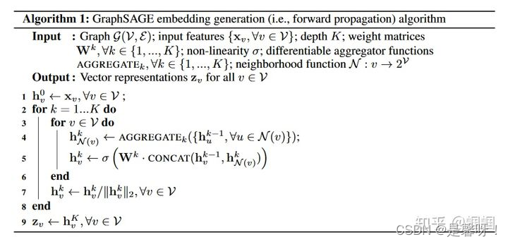 GraphSAGE(Graph SAmple and aggreGatE)理论_graphsage和gcn区别-CSDN博客