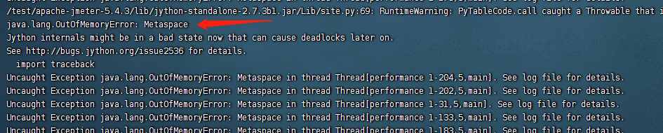 解决运行jmeter报java.lang.OutOfMemoryError异常_jmeter java.lang ...