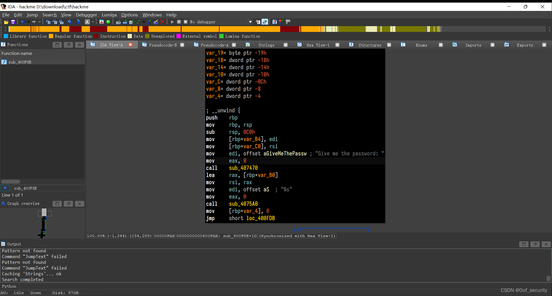 [XCTF] 逆向 hackme-CSDN博客