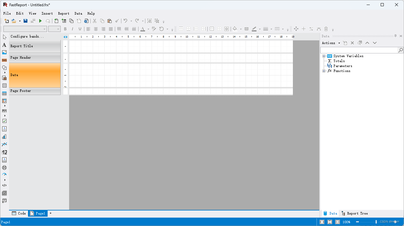 C# FastReport 制作报表-CSDN博客