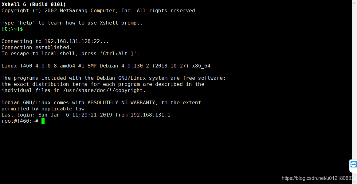 Xshell连接本地VMware Linux虚拟机的简单配置（NAT模式）_xshell 连接vmware 中debain-CSDN博客