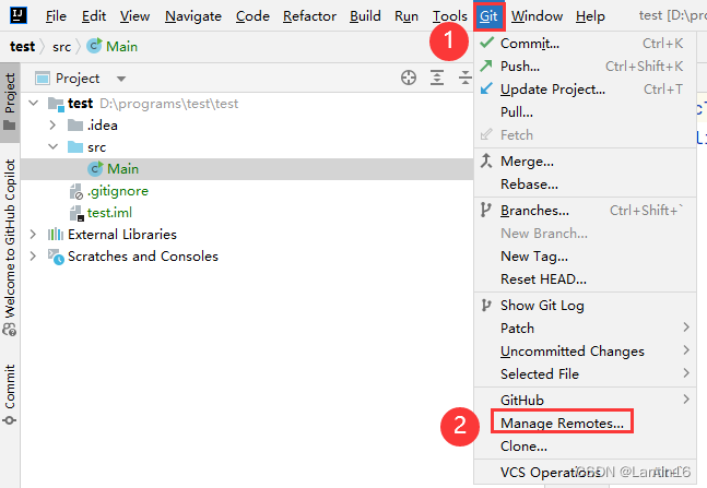 IDEA上传项目到github远程仓库的main分支_idea 提交git代码在main上-CSDN博客