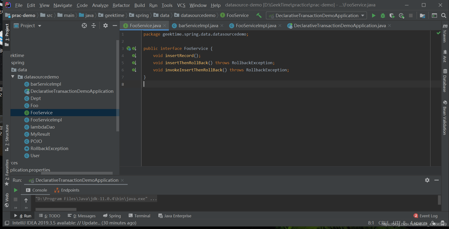 The bean XXX could not be injected as a XXX because it is a JDK dynamic proxy that implements ...