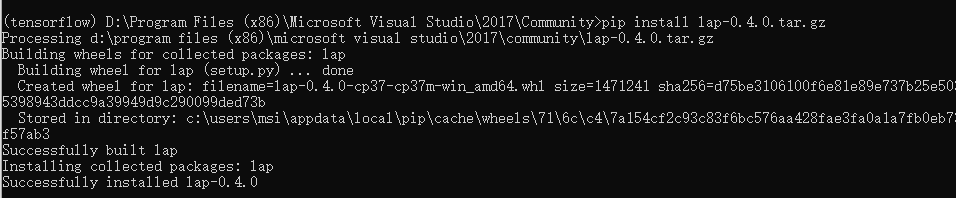 【python】安装模块lap出错： error: Microsoft Visual C++ 14.0 or greater is ...