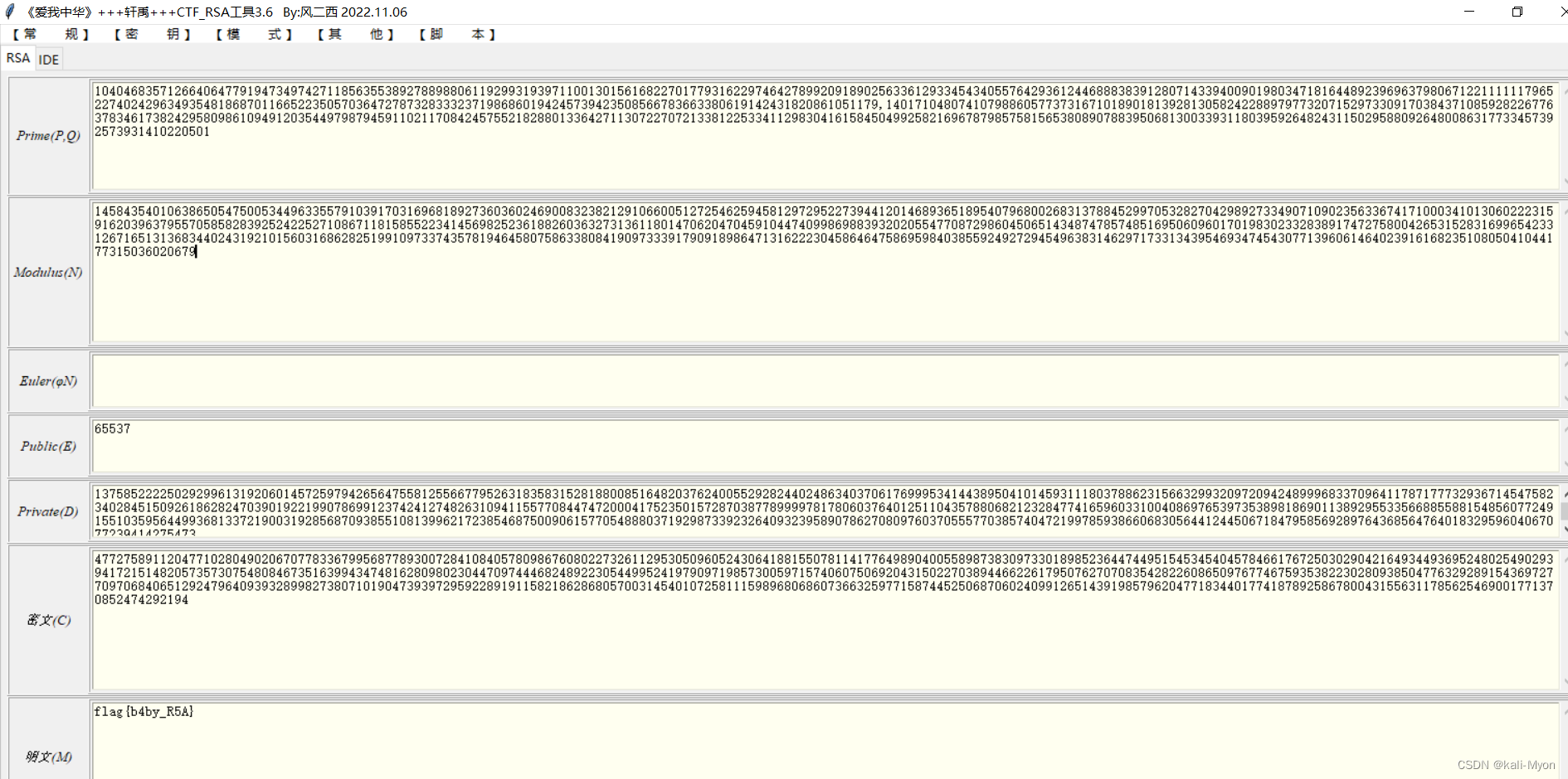 基于轩禹秒杀ctfshow-RSA_轩禹ctf rsa工具-CSDN博客