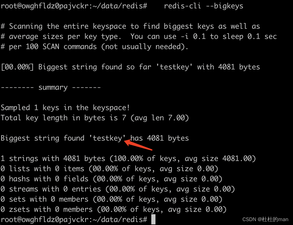 redis怎么查看bigkey_docker redis如何排查过大的key-CSDN博客