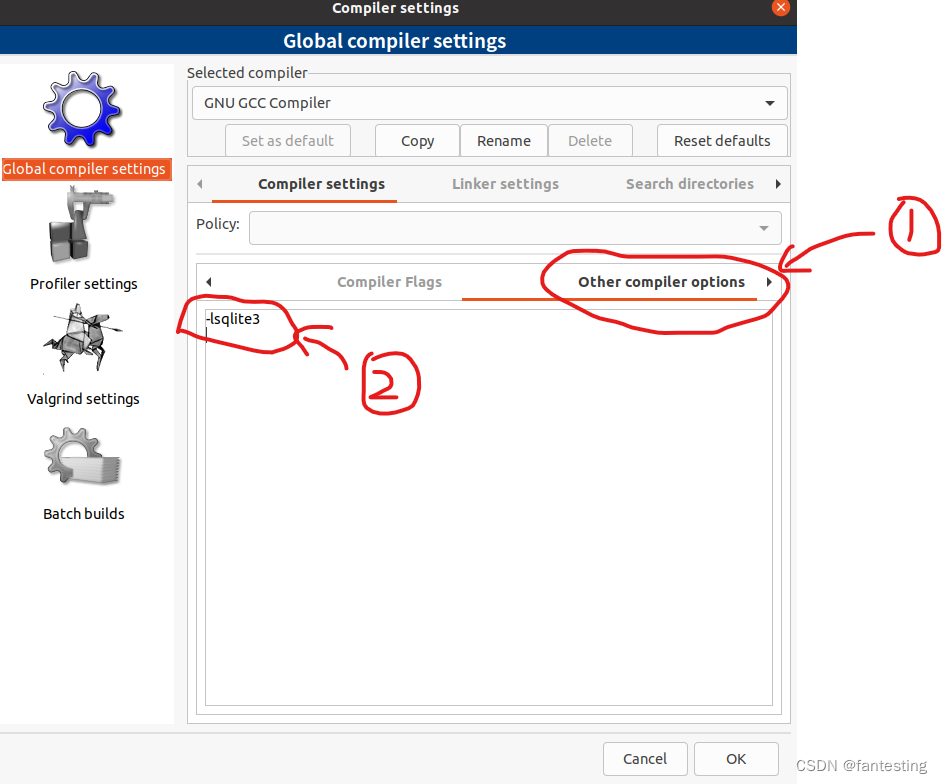 Linux下Code::Block使用Sqlite出现undefined reference to `sqlite3_open‘错误，修改GCC添加的编译参数选项的顺序_codeblock链接 ...