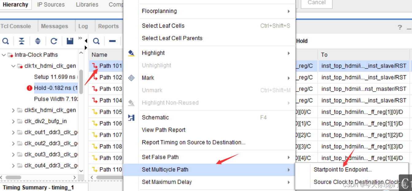 五、例外约束与布局布线等实现系统优化_startpoint to endpoint source clock to destination-CSDN博客