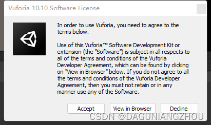 [Vuforia]一.环境搭建与图像识别_vuforia没有develop-CSDN博客