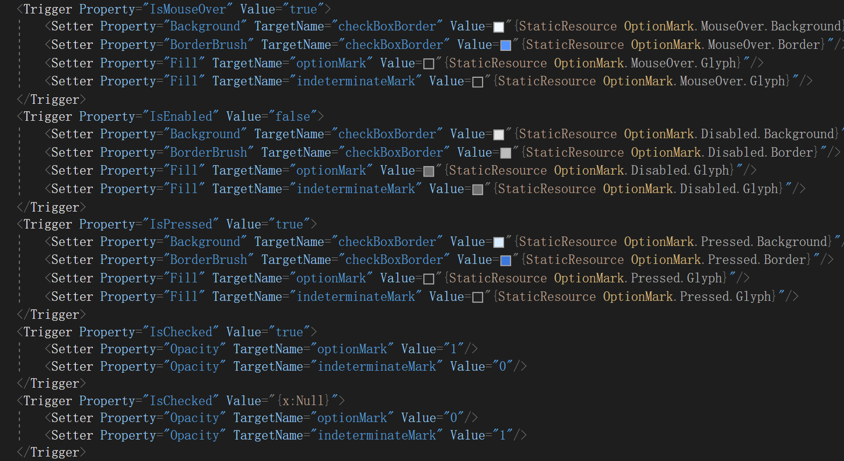 wpf checkbox控件模板-CSDN博客