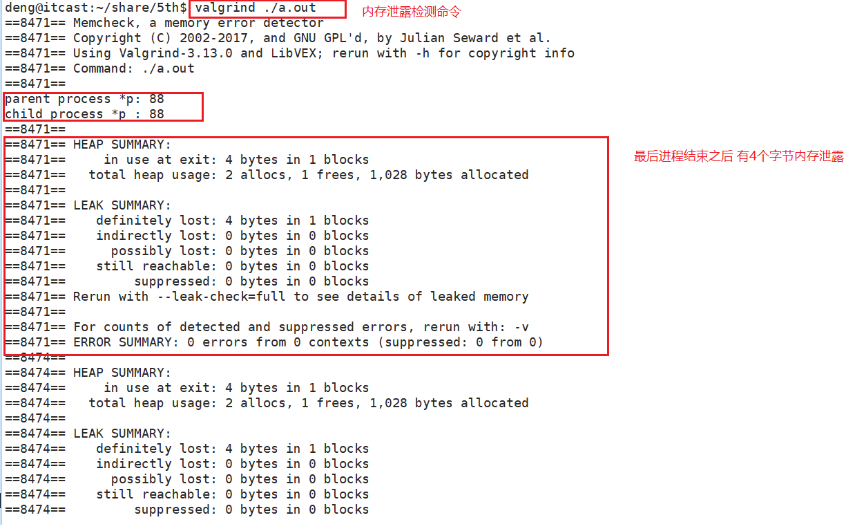 Linux系统编程-进程（一）：进程概述【进程、程序 】【并行、并发】【进程控制块PCB】【内存泄露检测：valgrind】【GDB调试】_valgrind: no program ...