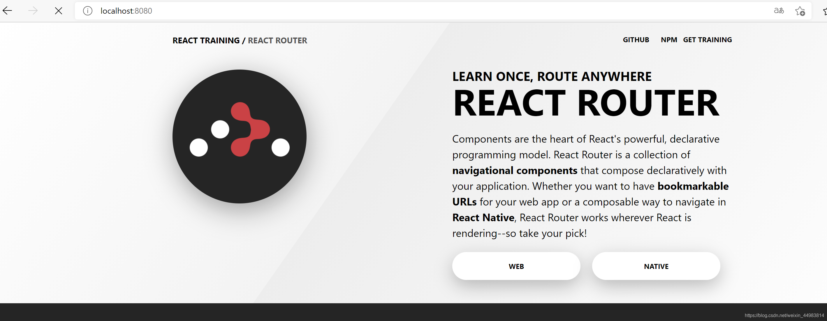 react-router Local package.json exists, but node_modules missing, did you mean to install?_react ...