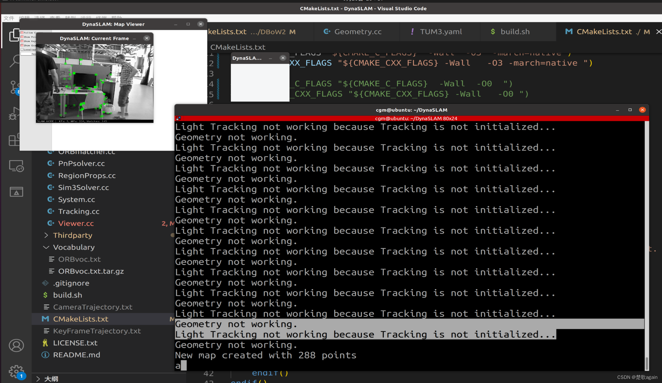 (虚拟机无GPU)DynaSLAM超详细安装配置运行ubantu20.0.4+opencv2.4.11+tensorflow1.4.0-CSDN博客