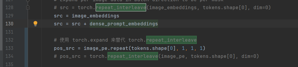 SAM分割模型onnx导出模型问题：Exporting the operator repeat_interleave to ONNX opset version 11 is not ...