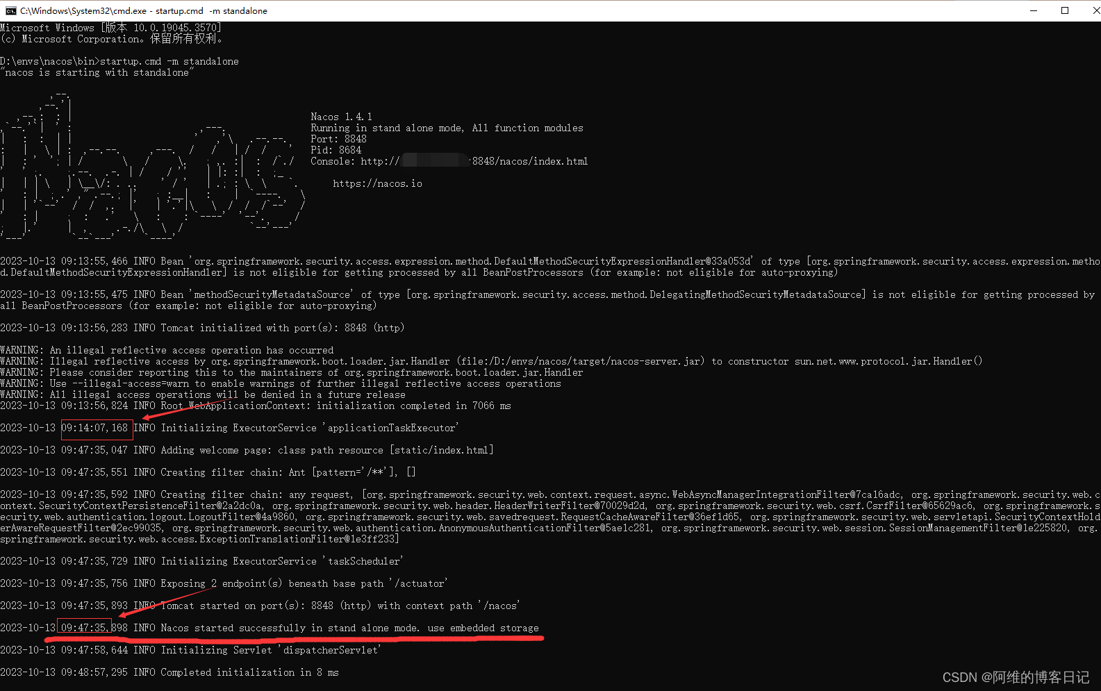 failed to req API:/nacos/v1/ns/instance after all servers([localhost:8848])-CSDN博客