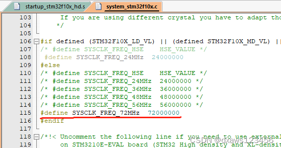 Keil STM32F103系统时钟配置过程（标准库）_stm32启动代码哪里是配置时钟-CSDN博客