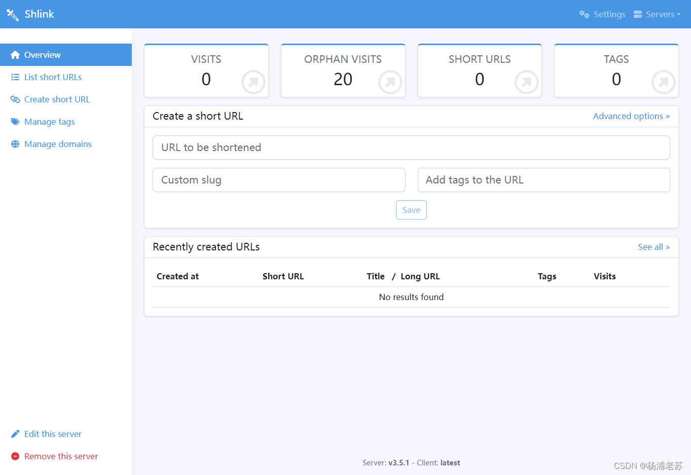 开源URL短链接服务Shlink-CSDN博客