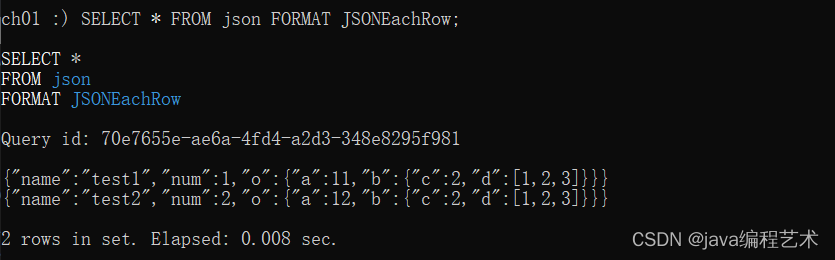 clickhouse--json字段类型及基于json相关函数进行行列转换_clickhouse json-CSDN博客