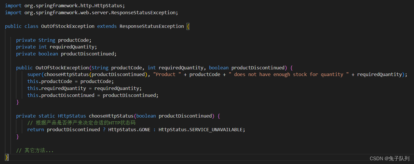 ResponseStatusException_irestresponse exception statuscode issuccessful-CSDN博客