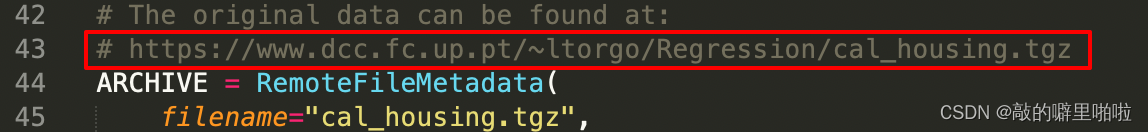 python 导入fetch_california_housing 加州房价数据集报错解决_pycharm中sklearn加载不了加利福尼亚房价数据集-CSDN博客