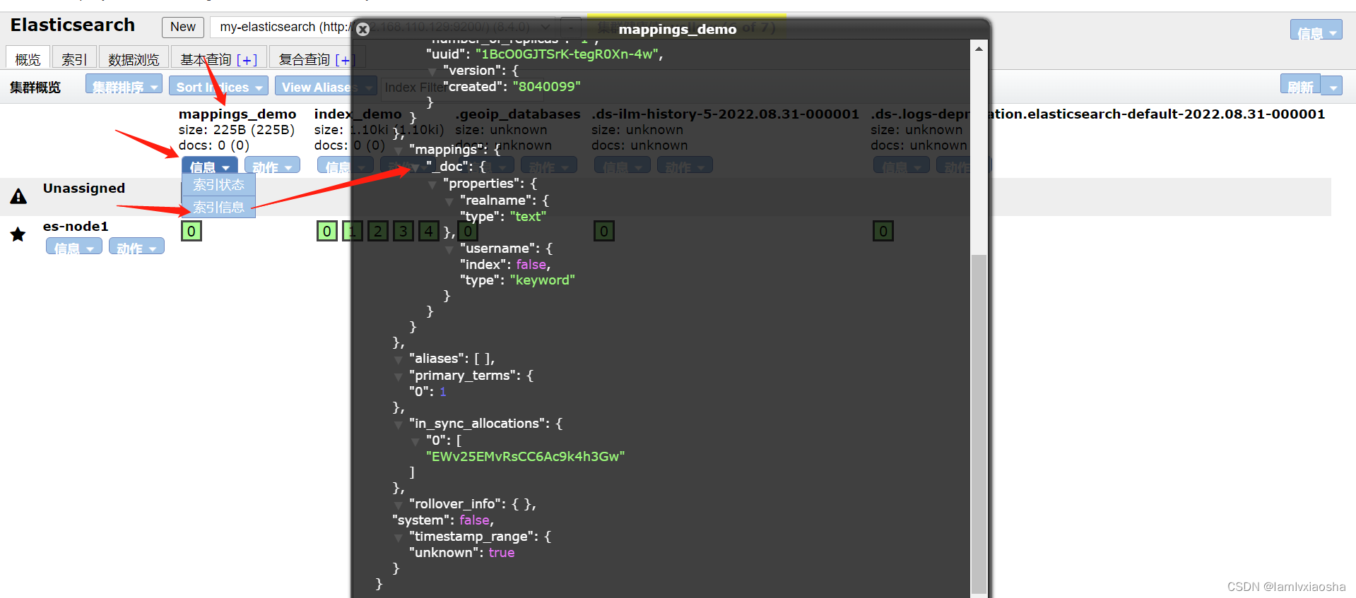 1.4 Elasticsearch索引的mappings映射_java + elasticsearch 创建索引映射-CSDN博客