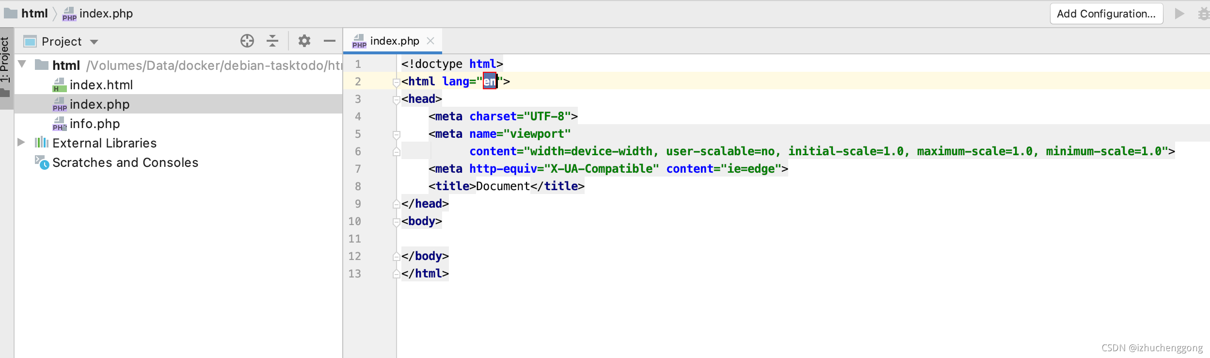 phpStorm中使用模板快速创建html基本网页代码_phpstorm快速生成html页面-CSDN博客