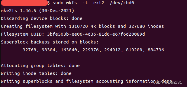 Linux部署Ceph问题总汇之创建快照（挂载磁盘）不成功：mount: /mnt: wrong fs type, bad option, bad superblock on /dev ...