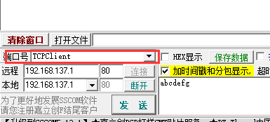 模拟信息传输_sscom tcpclient-CSDN博客