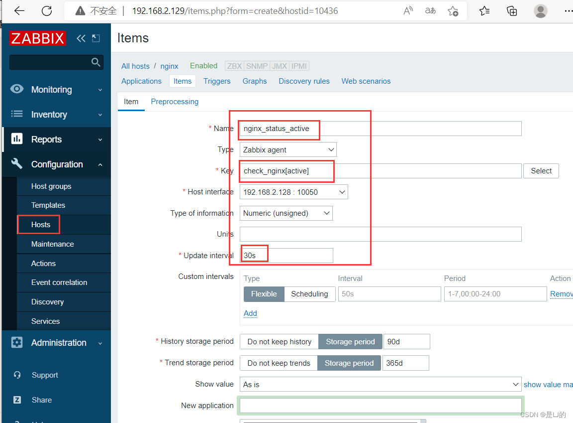 zabbix监控Nginx状态界面_zabbix agent返回主机状态-CSDN博客