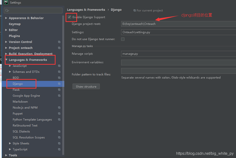 pycharm中设置run manage.py Task，省去python manage.py的配置-CSDN博客