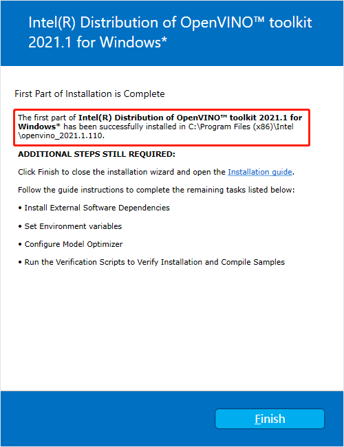 OpenVINO——1. windows10 64位安装OpenVINO2021.1-CSDN博客