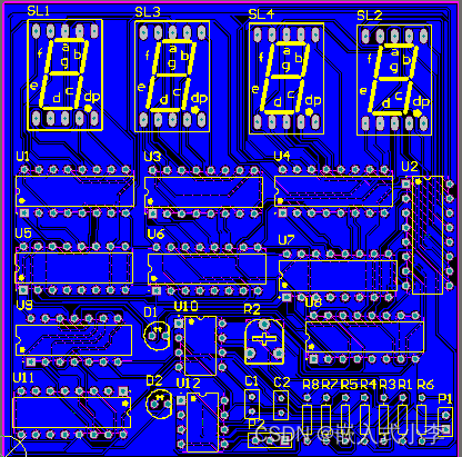 电路设计（25）——4位数字频率计的multisim仿真及PCB设计_数字频率计multisim仿真电路图-CSDN博客