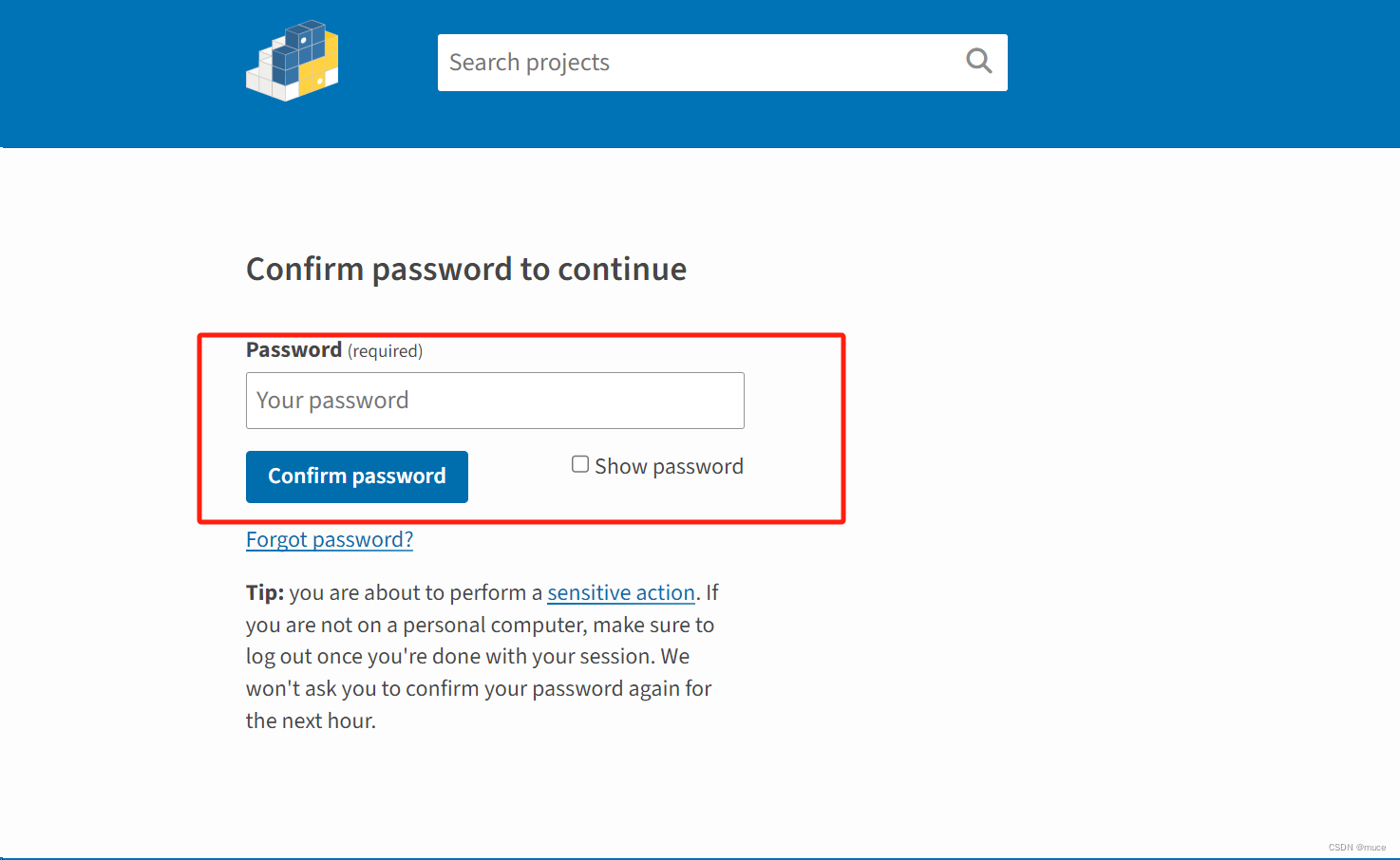 PyPi token创建-CSDN博客
