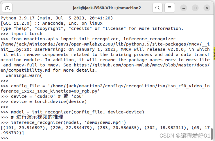 mmaction2实现slowfast DEMO的流程V1.0_mmaction2运行-CSDN博客