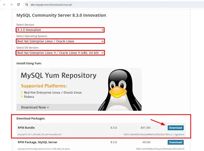 如何在 RHEL 9 / Rocky Linux 9 上安装 MySQL ？_rehl9如何安装mysql8-CSDN博客