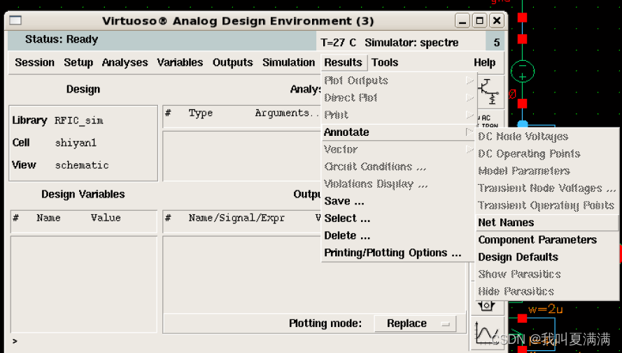 Cadence Virtuoso 电路元器件旁边的参数显示出来_virtuoso no os parameters are available ...