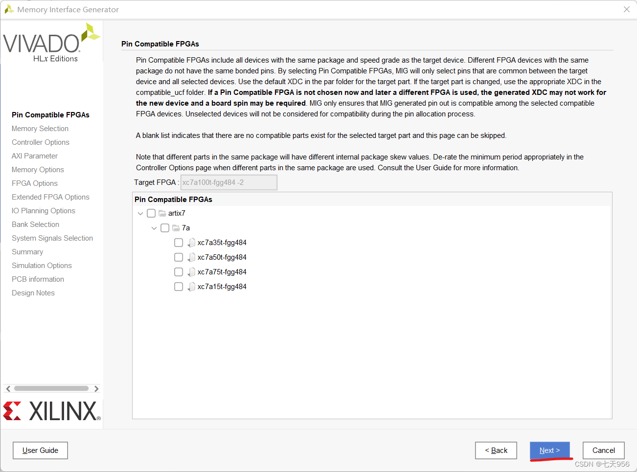 Xilinx32bit位宽DDR3读写控制模块编写（1）——MIGip核的设置_mig ip核的掩码-CSDN博客