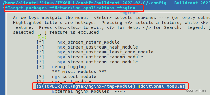 imx6ull: 从内核、buildroot配置实现ffmpeg+nginx+rtmp+USB摄像头_imx6ull正点原子buildroot-CSDN博客