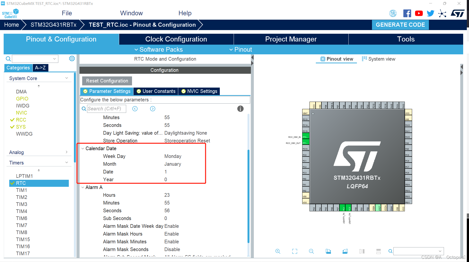 STM32RTC秒中断--基于HAL库(一文看懂如何配置并使用)_stm32 rtc秒中断-CSDN博客