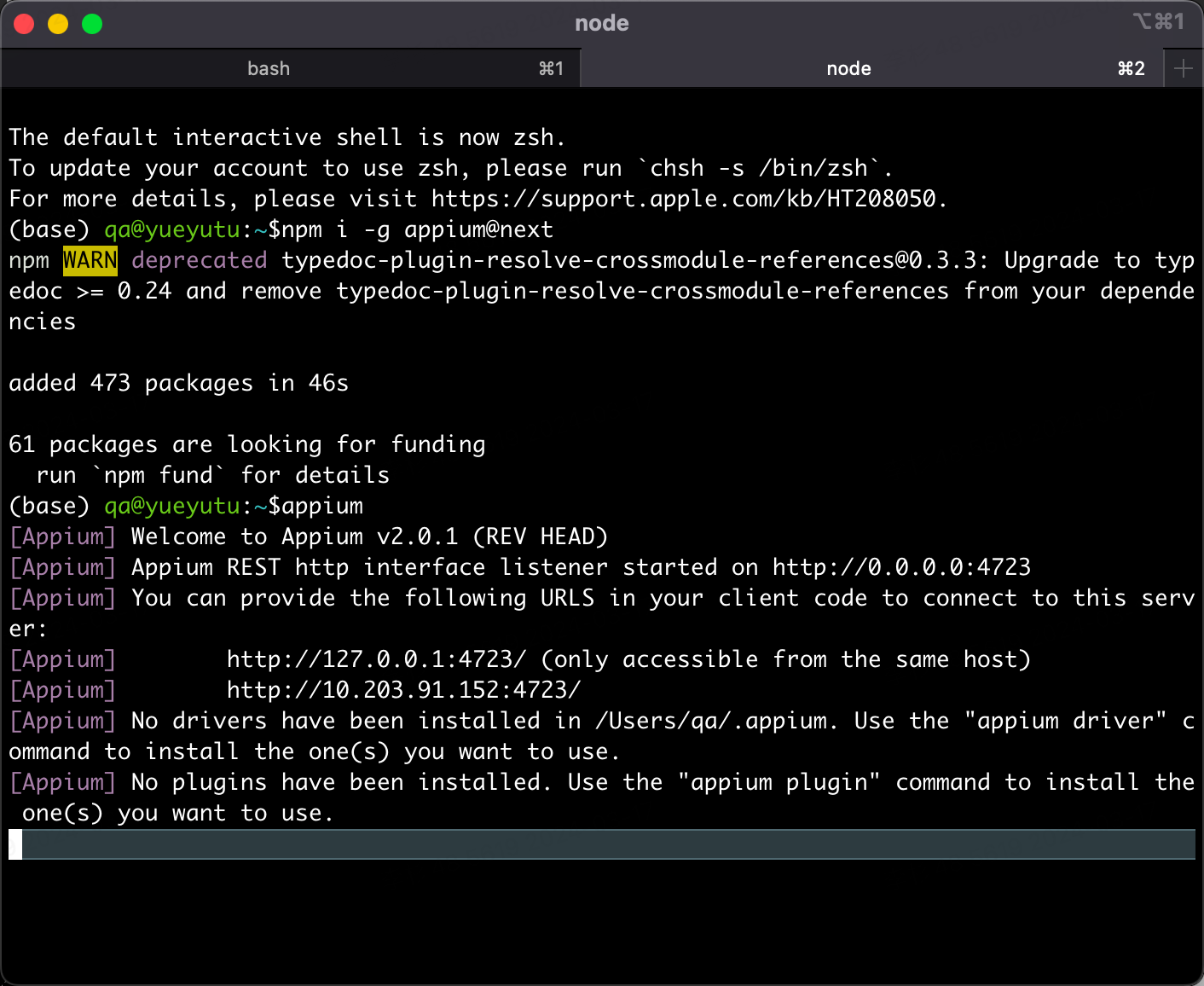 mac下Appium环境安装-持续更新中_appimu 安装-CSDN博客