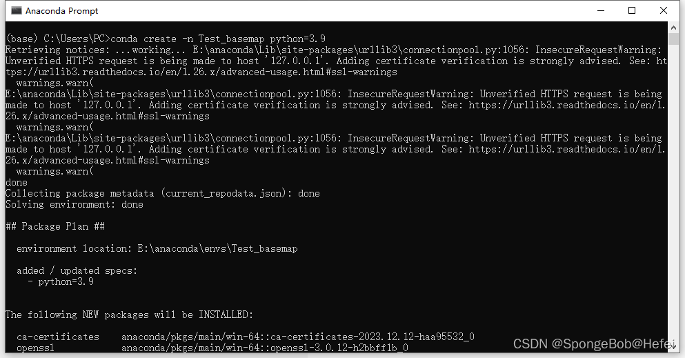 如何在anaconda里安装basemap和pyproj库_basemap库安装-CSDN博客