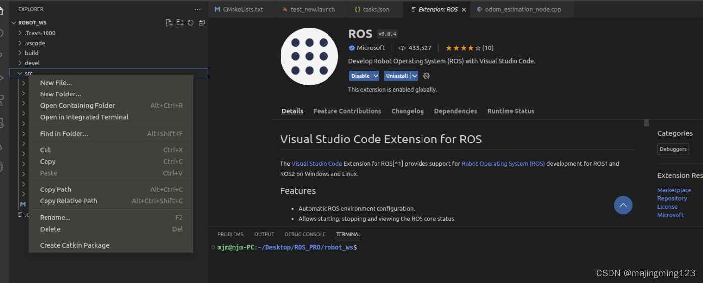 code右击src没有creat catkin package_create catkin package没反应-CSDN博客