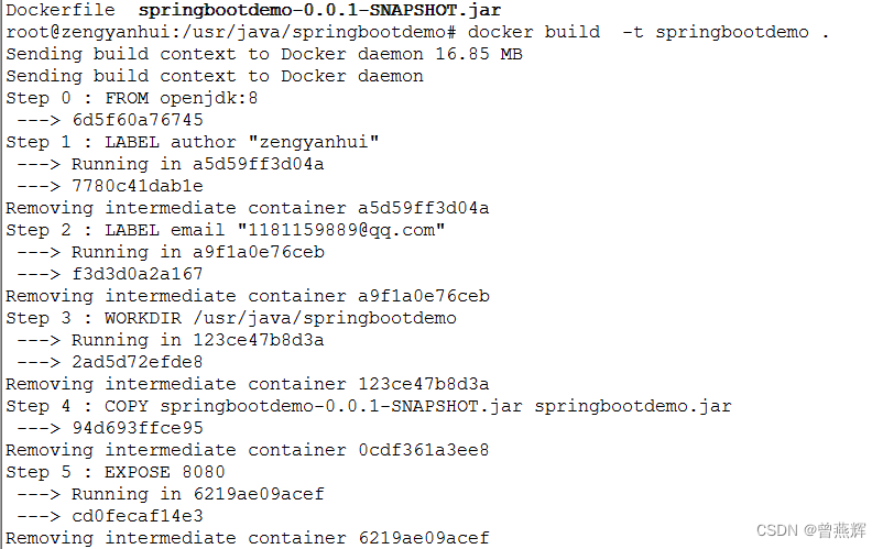docker如何生成springboot镜像_docker制作springboot镜像-CSDN博客
