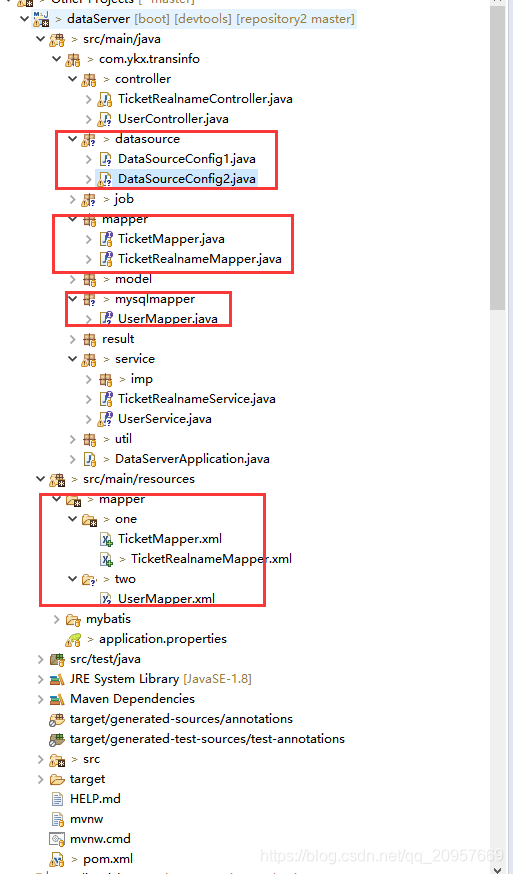SpringBoot整合Mybatis-Plus、Druid配置多数据源_springboot mybatisplus多数据源-CSDN博客