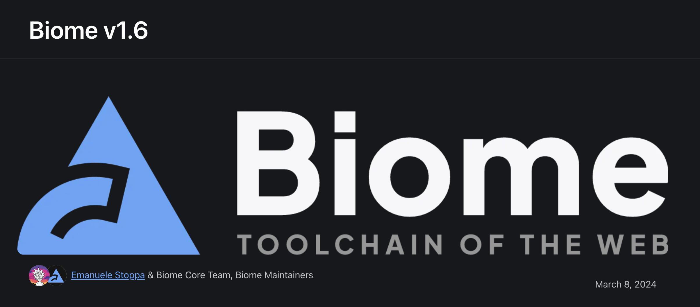 Biome v1.6 发布，支持 Astro、Svelte 和 Vue 文件！-CSDN博客