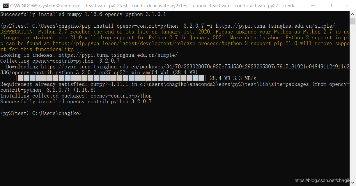 anaconda下python2.7+opencv的安装与配置_anaconda python2.7-CSDN博客