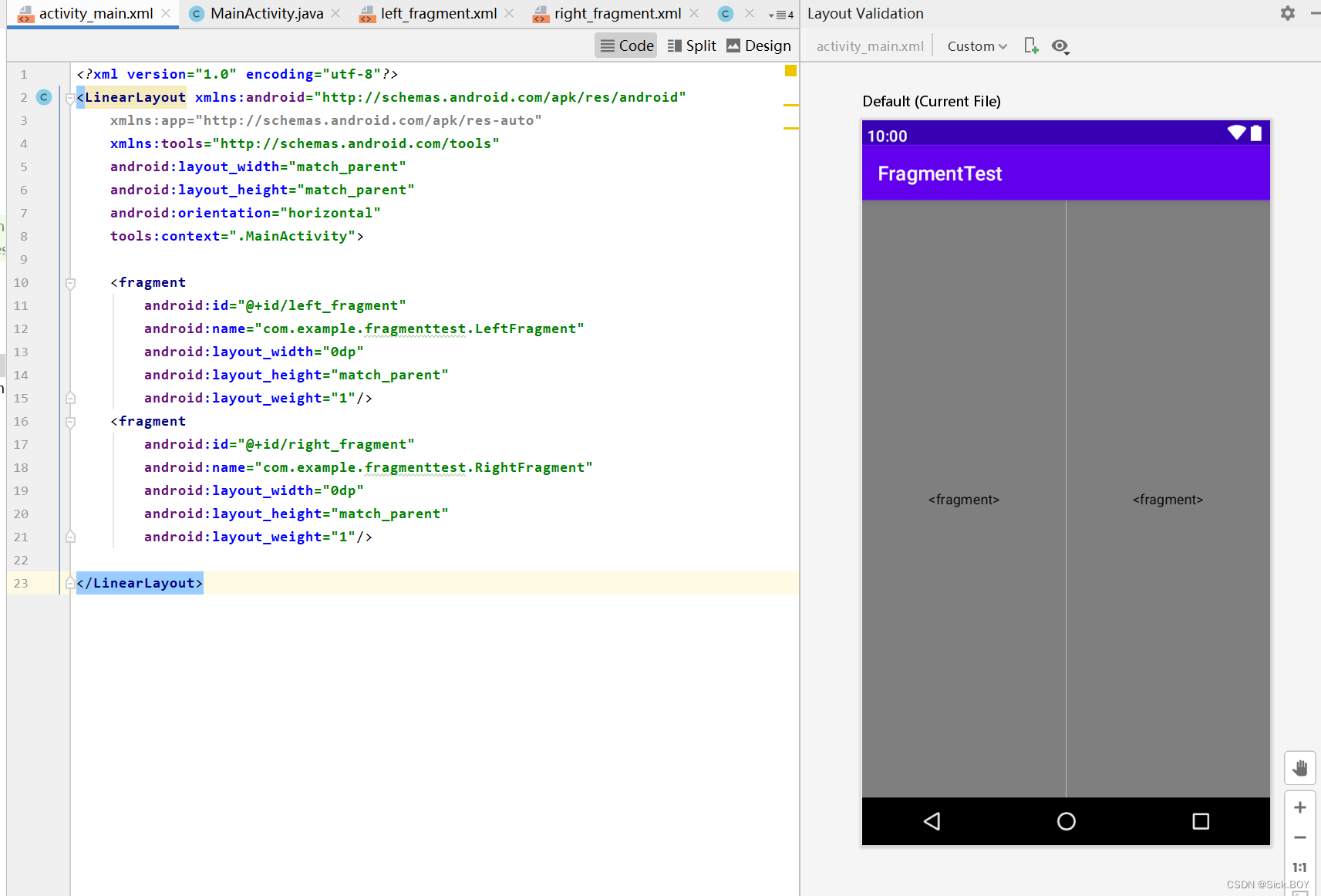 Android初学之十一：Fragment_android studio fragment左侧列表右侧内容-CSDN博客